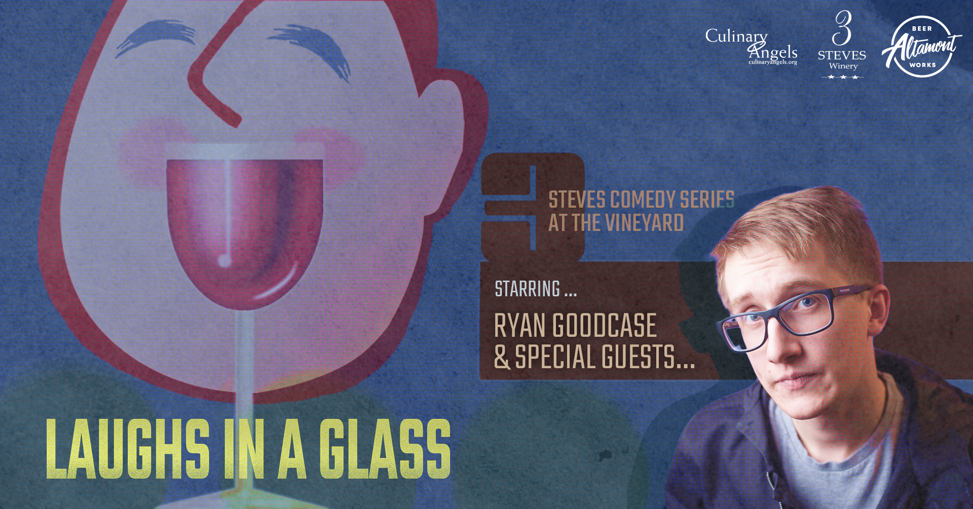 Laughs in a Glass – September Comedy Show with Food by HP Taco Truck ...